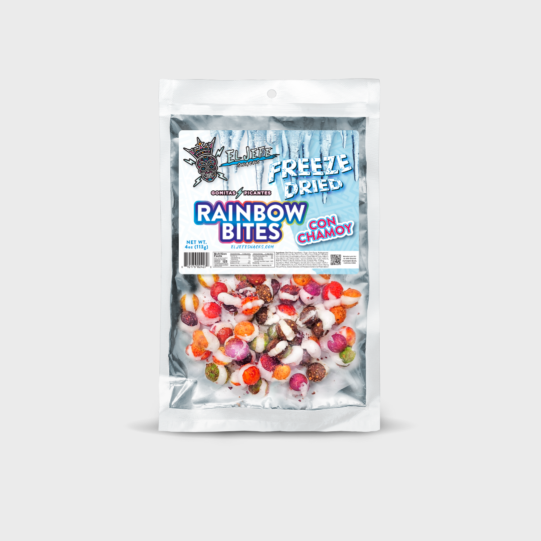 Freeze Dried Rainbow Bites Con Chamoy – El Jefe Snacks